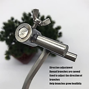 Bonsai Branch Bending Tool, Professional High Accuracy Bonsai Bender Tool Stainless Steel Comfortable Bonsai Branch Bender for Small Bonsai, Greening, Home Gardening ()
