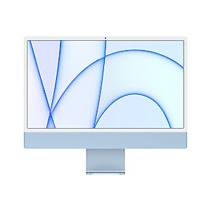 Apple 2021 iMac All in one Desktop Computer with M1 chip: 8-core CPU, 7-core GPU, 24-inch Retina Display, 8GB RAM, 256GB SSD Storage, Matching Accessories. Works with iPhone/iPad; Blue