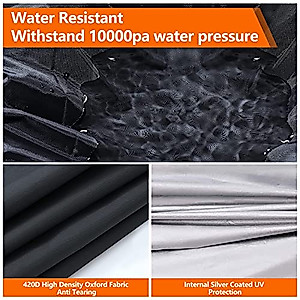 Fire Pit Cover For Solo Stove Yukon: 27"D x 18"H Outdoor Round Firepit Waterproof Cover For Solo Stove Yukon Accessories Outside Fireplace Grill Cover Heavy Duty Circle Fire Column Tarp