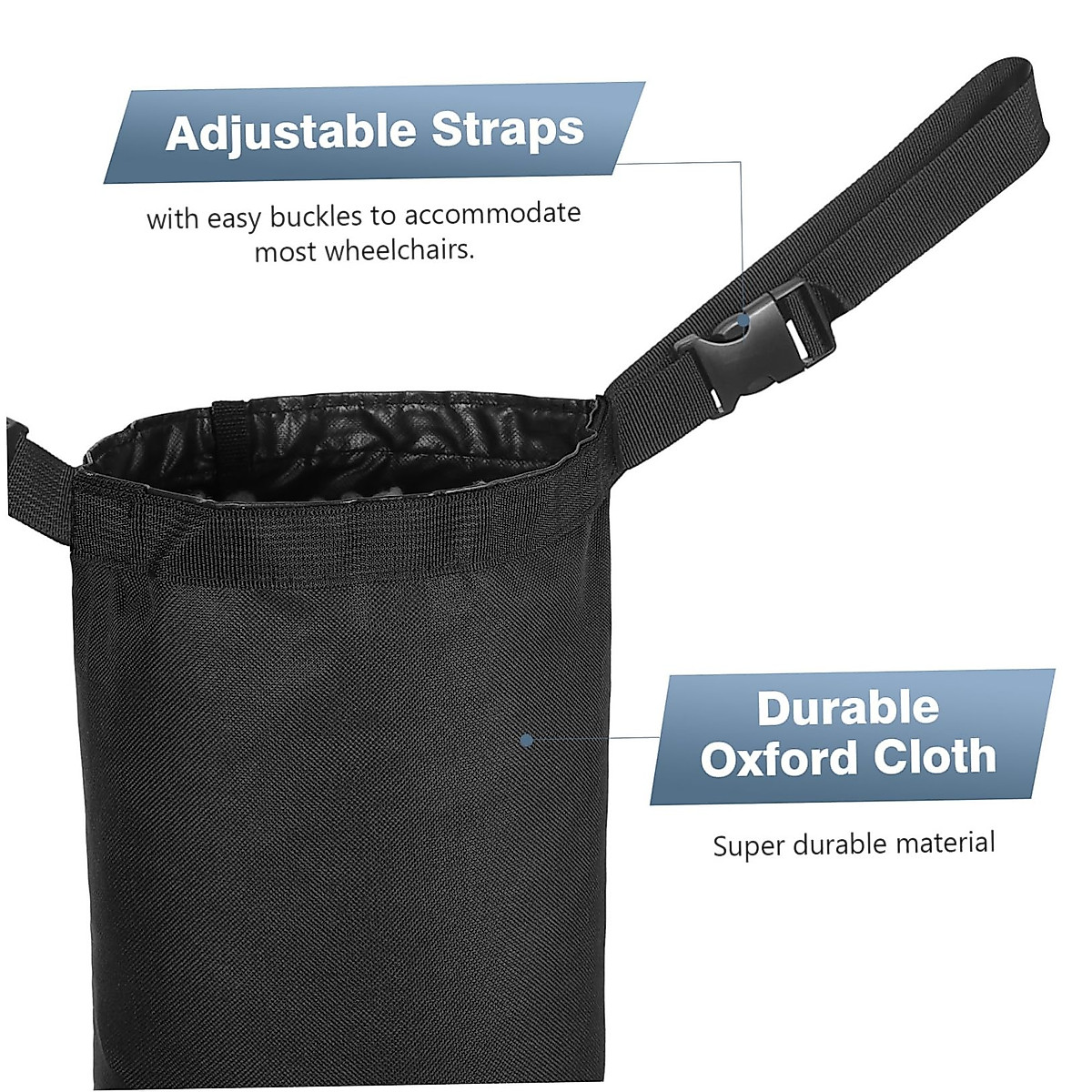 Oxygen Cylinder Pannier Bag Storage Bag Buggy Bag Buckle Oxygen Tank Pouch Wheelchair Storage Pouch Oxygen Trolley Pouch Scuba Tank Holder Travel Oxford Cloth Bag