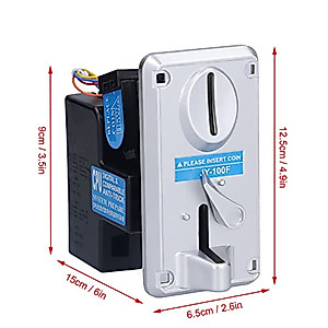 GLOGLOW Coin Selector, Coin Acceptor Supports 6 Different Currencies Multi Signal Output Coin Selector for Arcade Game Vending MachineScience Kits & Toys