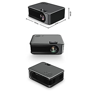 NarcNton Projector Smart TV WiFi Portable Home Theater Cinema Battery Sync Mobile Phone Beam LED Projector Suitable for 4k Movie Projector A30C-Battery