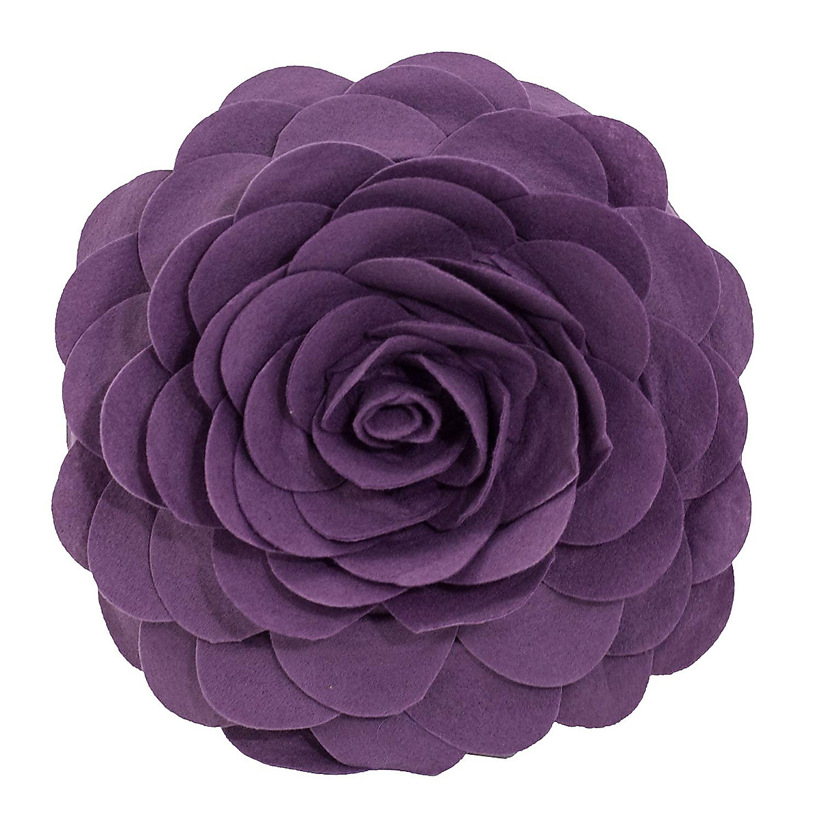 Fennco Styles Eva's Flower Garden Decorative Throw Pillow 16" Round - Violet Floral Accent Pillow for Home, Couch, Bed, Living Room, Holiday and Office Décor