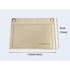 YESIKIMI MONOGRAM Clutch Conversion Kit Premium Felt Inset With 120cm Chain gift for her