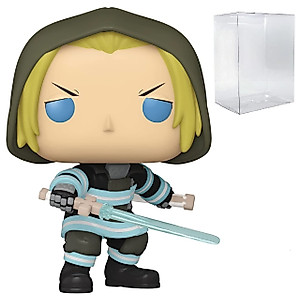 POP Fire Force Arthur with Sword Funko Pop Vinyl Figure (Bundled with Compatible Pop Box Protector Case) Multicolored 3.75 inches