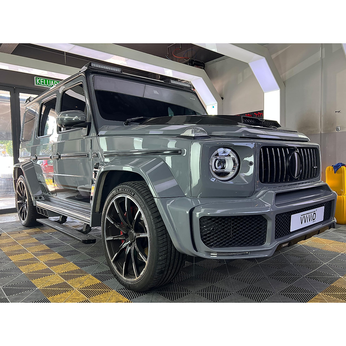 VViViD+ Ultra Gloss Nardo Dark Grey Vinyl Car Wrap Premium Paint Replacement Film Roll with Nano Air Release Technology, Stretchable Protective Cap Liner, Self Adhesive (3ft x 5ft)