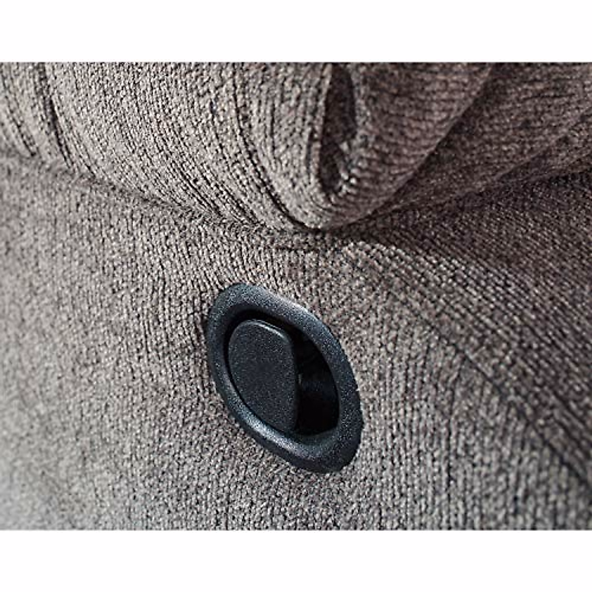 Signature Design by Ashley Tulen Modern Manual Pull Tab Reclining Loveseat, Dark Gray