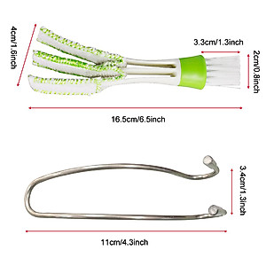 DaKuan 10 Packs Vehicle Headrest Hooks, Durable Seat Hanger for Hanging Handbag, Grocery Bag with Air Conditioner Brush