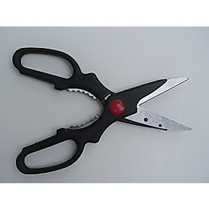 Very Sharp Multi Purpose Scissors - Reinforced Blade Shears, Left and Right Handed for kitchen sewing garden
