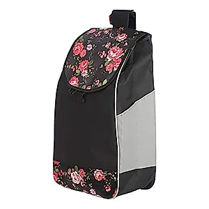 Shopping Cart Replacement Bag - 39L Trolley Replacement Bag, Portable Waterproof Oxford Cloth Trolly Bag Shopping, Folding Shopping Hand Cart Replacement Bag L35X W20X H35cm (Color : Black, Size : 1