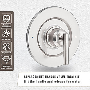 Replacement Valve Trim Kit, Compatible with Moen Gibson Posi-Temp T2901BN, Brushed Nickel