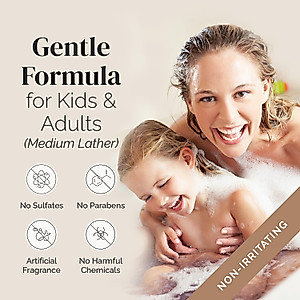 Puriya Tea Tree Clarifying Shampoo. Plant Rich Dry Itchy Scalp Relief, for Kids, Adults, Sulfate Free, No Harsh Chemicals Seen in Dandruff Treatment, Seborrheic Dermatitis, Psoriasis Shampoo, 16 oz