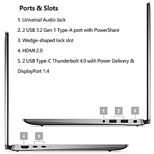 Dell Latitude E7470 14-inch Touchscreen Laptop, Intel Core i7 6600U 2.6Ghz, 16GB DDR4, 512GB NVMe PCIe SSD, QHD 1440p, HDMI, Webcam, Windows 10 Pro x64 (Renewed)