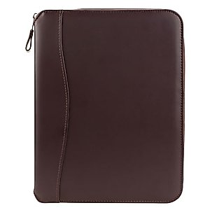 FranklinCovey - FC Basics Spacemaker Binder - Vinyl - Zipper Binder for Planners (Classic, Burgundy)