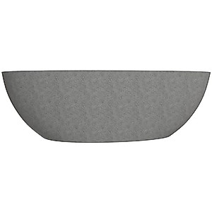 ALFI brand ABCO72TUB 72" Solid Concrete Tear Drop Freestanding Bathtub