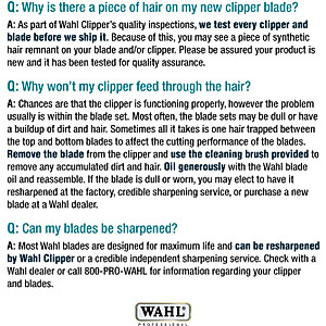 Wahl Professional Animal 10 Medium Ultimate Competition Series Detachable Blade with 1/16-Inch Cut Length (2358-500)