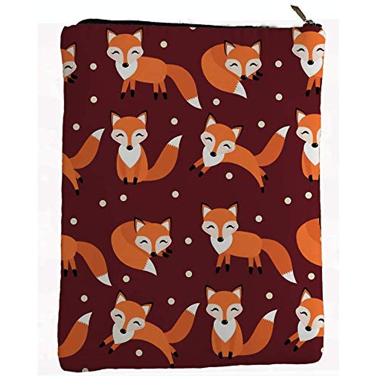 Cute Foxes Book Sleeve - Book Cover for Hardcover and Paperback - Book Lover Gift - Notebooks and Pens Not Included