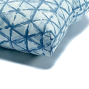 TerraSol Kumo Tufted Outdoor Chair Cushion, Standard, Blue