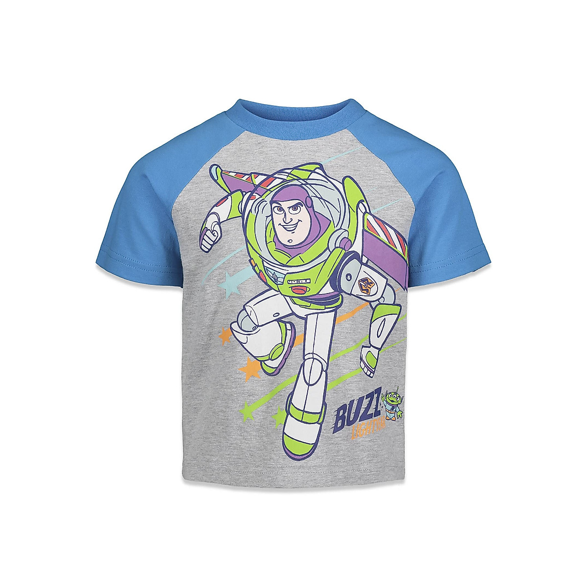 Disney Pixar Toy Story Buzz Lightyear Toddler Boys 2 Pack T-Shirts Buzz Lightyear Grey/White 2T