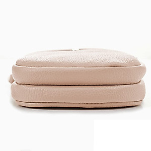 Double Compartments Small Crossbody Bag with Adjustable Shoulder Strap Front Slip Pocket -TP