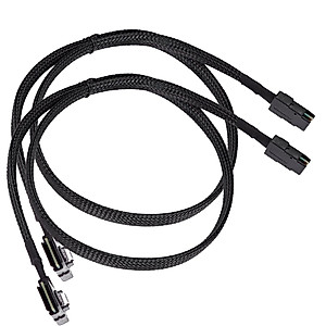 M246M 0M246M 90 Degree Right Angle SAS-A SAS-B SATA Cable for DELL POWEREDGE R310 R710 H700 (Pack of 2)