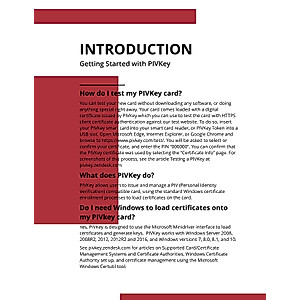 Taglio PIVKey C910 Certificate Based PKI Smart Card for Authentication and Identification, Dual Interface Contact/Contactless Smart Card, Supports Windows PIV Drivers, Standard ISO.