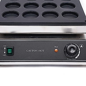 DYRABREST Commercial Electric Red Bean Cake Baker, Nonstick Waffle Maker Machine, 110V Stainless Steel Waffle Iron Maker, with Temperature and Time Control for Restaurant, Cafe Tea Shop, Snack Bar