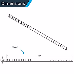 HoldRite QuickStrap for 80 Gallon Water Heater, Galvanized Stainless Steel, QS-50