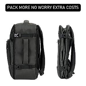 ECOHUB Travel Backpack 18x14x8 Personal Item Bag for Spirit Carry On Underseat with Clear Toiletry Bag Laptop Backpack for Women & Men Airline Approved 13 Pockets with Charging Port 30L, Grey