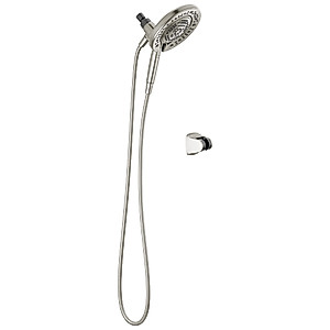 Delta Faucet 7-Setting In2ition Dual Shower Head with Handheld Spray, Brushed Nickel Shower Head with Hose, Showerheads & Handheld Showers, Handheld Shower Heads, Satin Nickel 75687DSN