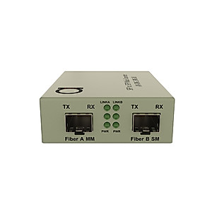 SFP to SFP Fiber Media Converter - 2 x Standard Open SFP Slots - Supports Gigabit, Fast Ethernet and 2.5G SFP miniGBIC modules - Fiber to Fiber Converter - Without Transceivers