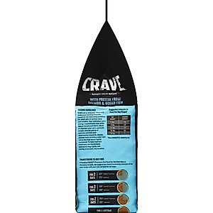 CRAVE Grain Free Adult High Protein Natural Dry Cat Food with Protein from Salmon & Ocean Fish 4 lb