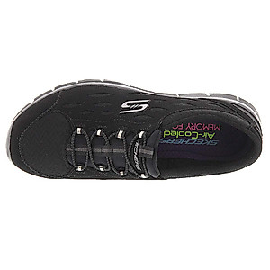 Skechers Women's Gratis Full Circle Sneaker, Black, 7.5 W US