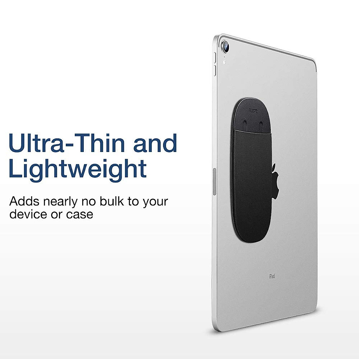 ESR Slim Mouse Holder, Case for Magic Mouse, with Reusable Adhesive, No Glue Residue, Compact Elastic Pouch/Carrying Sleeve, Can Be Attached to iPad or MacBook, Black