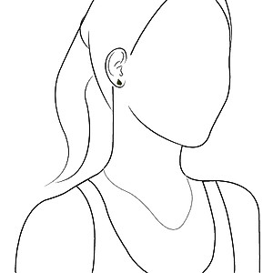 Starborn Creations Rough Moldavite Post Style Earrings