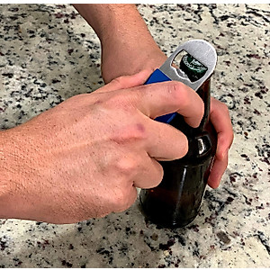 Custom Name Script Stainless Steel Bottle Opener with Silicone Grip - 7 Colors - 15 Designs