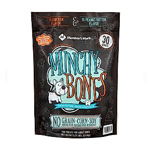 Generic Munchy Bones Dog Treats for Adult Dogs, 84 oz., 2.8 Ounce (Pack of 30)