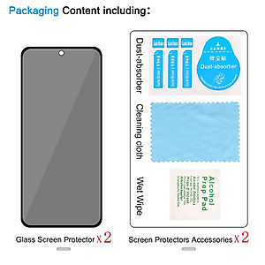 Lokyoo 2 Pack Privacy Screen Protector for Oneplus Nord N30 5G [Anti-Spy Tempered Glass], Ultra HD, Anti-Scratch, Bubble-Free, Easy Install 9H Protective Glass for Nord N30