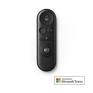 Microsoft Presenter+ (2022), Wireless and Bluetooth Presentation Clicker for PowerPoint, Advanced Built-in Features, Black Color