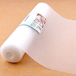 Shelf Liners for Kitchen Cabinets 10 Inch X 20 Ft Non Adhesive Cabinet Drawer Liner Non Slip Refrigerator Liners for Shelves Washable Cupboard Liner for Dresser Bathroom