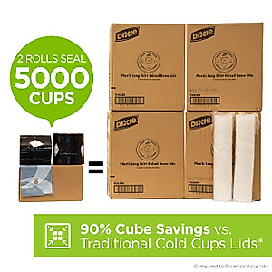 Dixie Ultra Film Refill for Automated Sealing Machine by GP PRO (Georgia-Pacific); LIDROLL2500B; 2500 Lids Per Roll; 2 Rolls Per Case