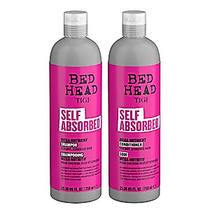 Bed Head by TIGI Shampoo and Conditioner For Dry Hair Self Absorbed Nourishing Hair Care to Visibly Repair Hair and Strengthen it From Within 25.36 Fl Oz (Pack of 2)
