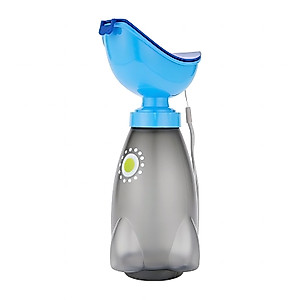 GREATLINK Portable Emergency Unisex Urinal Potty Toilet Pee Training Cup, Pee Bottle with a Lid and Funnel for Kids Potty Pee Training for Outdoor Car Travel Road Trip Camping Park Beach(1 Pcs Blue)