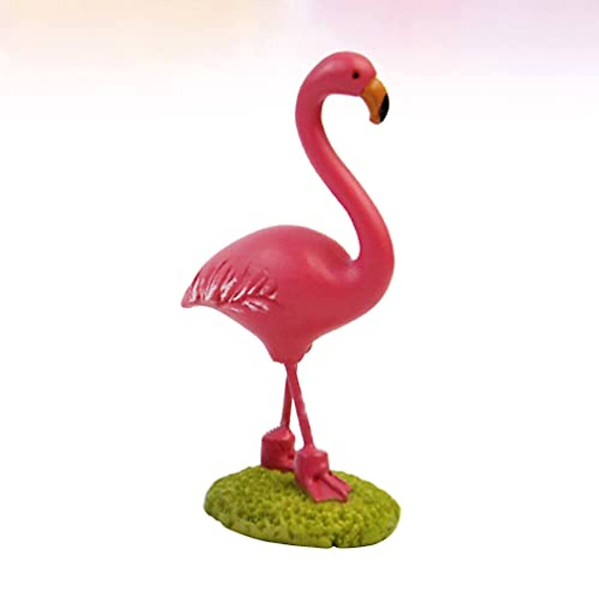 NOLITOY 1pc Birds Art Wedding Decor Plant Garden Figure Flamingo Small Terrarium Figurine Potted Plant Decoration Figurines Home Decor Cake Toppers Kids Decor Miniature Child Animal