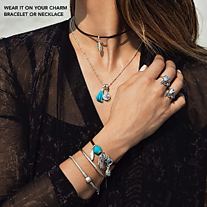 Bolenvi Key To My Heart 925 erling Silver Pendant Charm Bead For Pandora & Similar Charm Bracelets or Necklaces