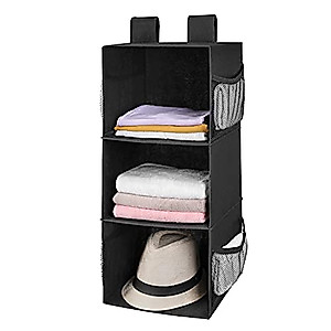MAX Houser Hanging Closet Organizer, Hanging Sweater Organizer,Foldable Hanging Shelves for Closet