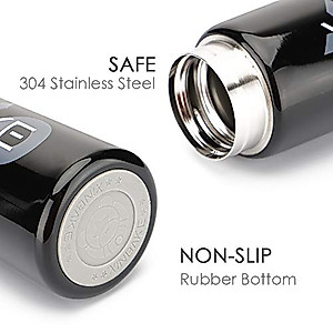 Vacuum Mug for kids Cute Shofar Thermos 2019 New Stainless Steel Hot Water Bottle Travel Cup（Black）