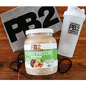 PB2 Performance Peanut Protein Powder with Dutch Cocoa – [2 lb/32 oz Jar] – 20g of Vegan Plant Based Protein Powder, Non GMO, Gluten Free, Non Dairy