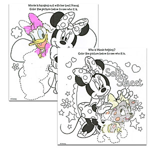 Disney Minnie Mouse and Mickey Mouse Imagine Ink Coloring Book Set for Girls Boys ~ 12 Pack No Mess Coloring Books with Minnie Stickers (Minnie Mouse Mickey Mouse Party Favors Bundle)
