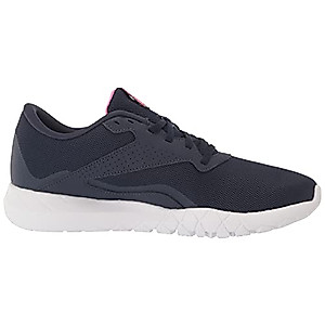 Reebok Women's Flexagon Energy 3.0 Cross Trainer, Vector Navy/Quartz Glow/Atomic Pink, 7.5